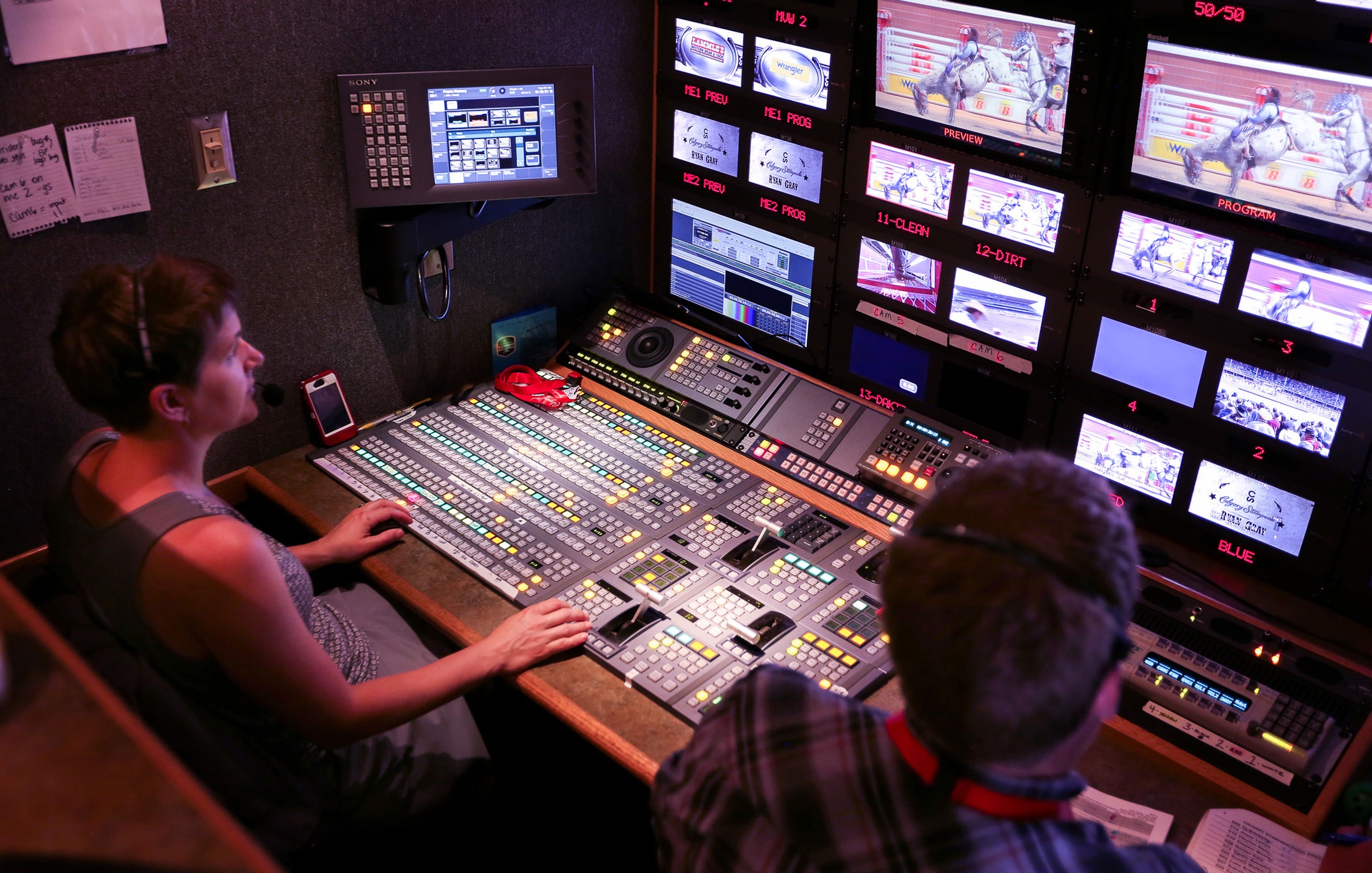 TV Production Control Room Chinook Arch Photography